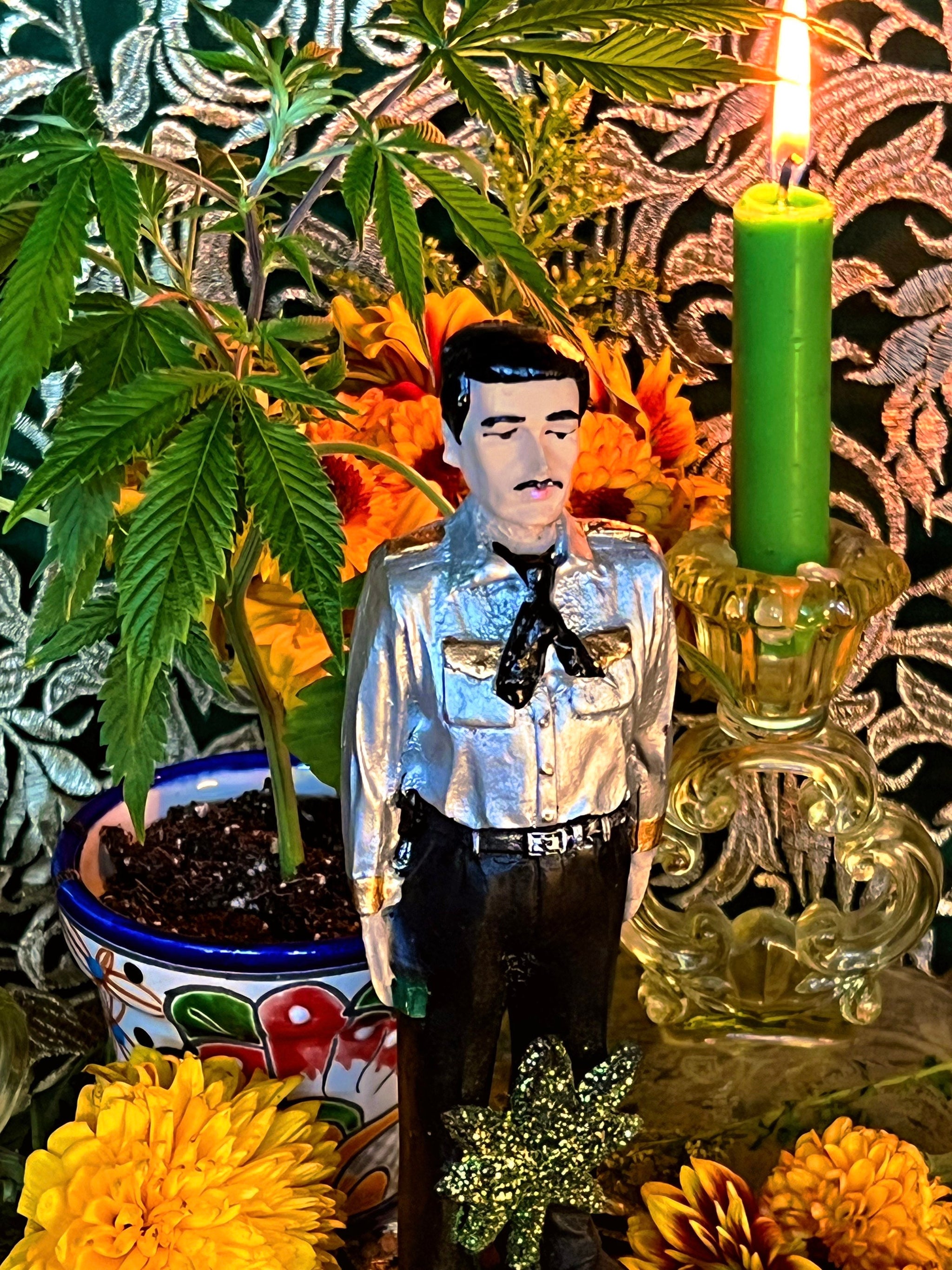 Jesus Malverde Statue – serpentinespiritualarts